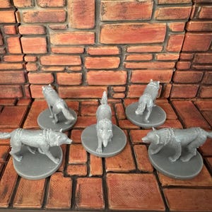 Wolf, 28mm Miniature for Dnd, Pathfinder and Other Tabletop Games - Etsy