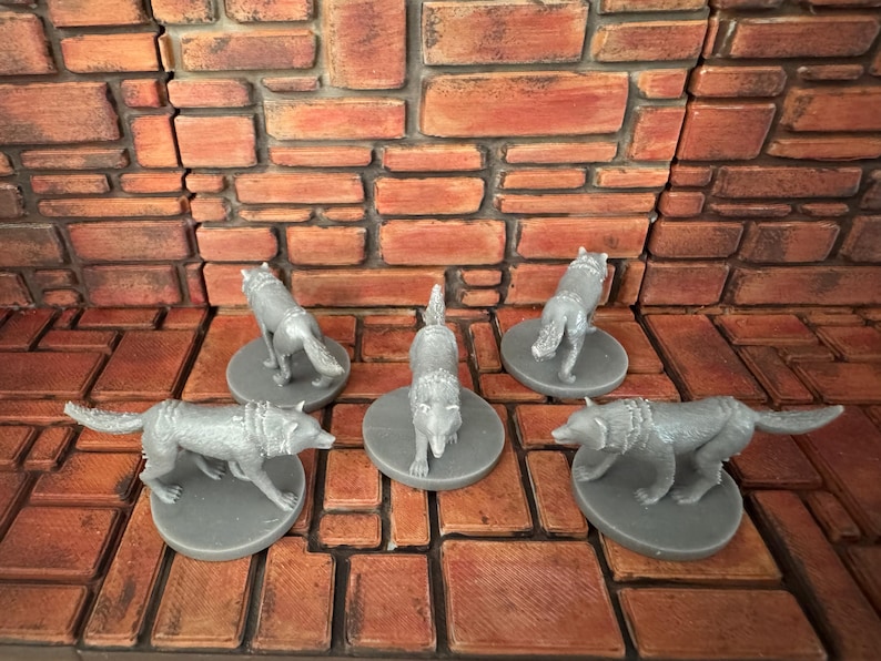 Wolf, 28mm Miniature for Dnd, Pathfinder and Other Tabletop Games - Etsy