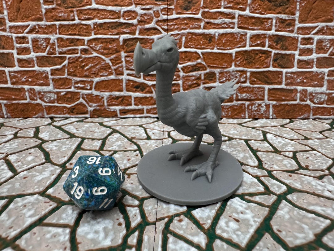 Axe Beak I Chocobo I Dodo Bird, 28mm Miniature for D&D, Pathfinder and ...