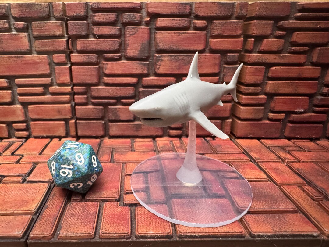 Shark, 28mm Miniature for D&D, Pathfinder and Other Tabletop Games - Etsy