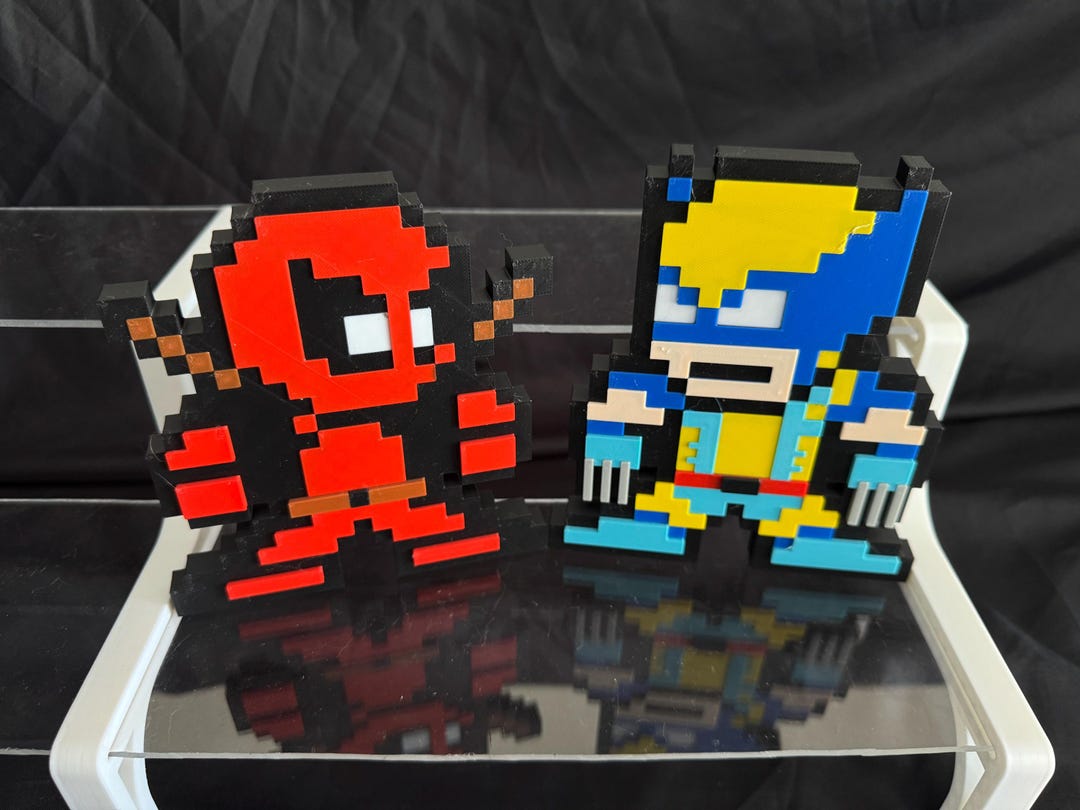 Deadpool and Wolverine Inspired 8-bit Characters - Etsy