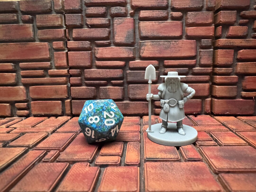 Dwarf Miner, 28mm Miniature for D&D, Pathfinder and Other Tabletop ...