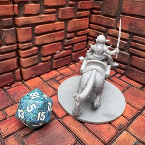 Goblin Worg Rider , 28mm Miniature for D&D, Pathfinder and Other ...