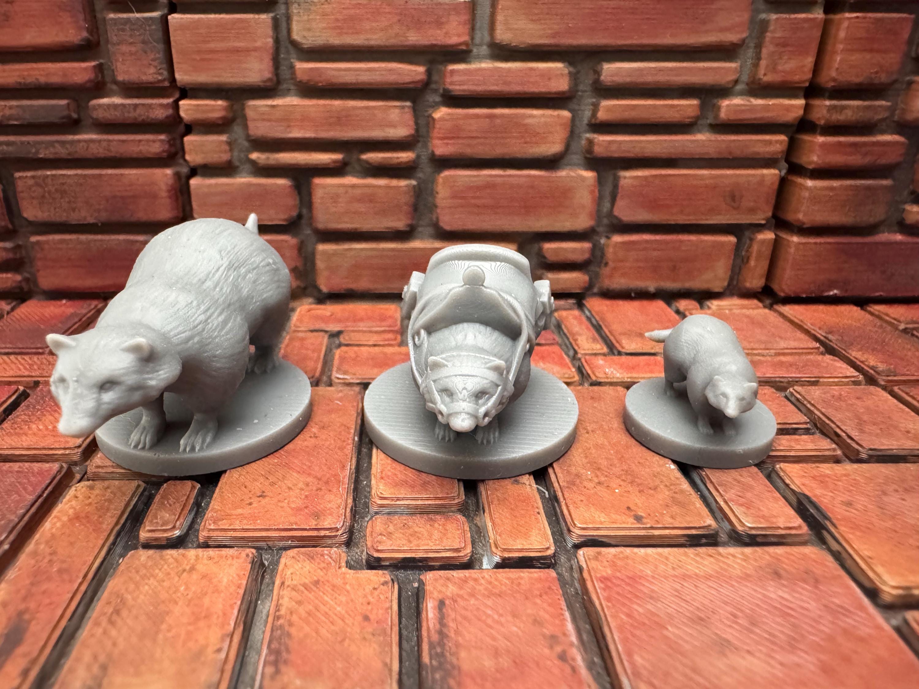 Badger, 28mm Miniature for D&D, Pathfinder and Other Tabletop Games - Etsy