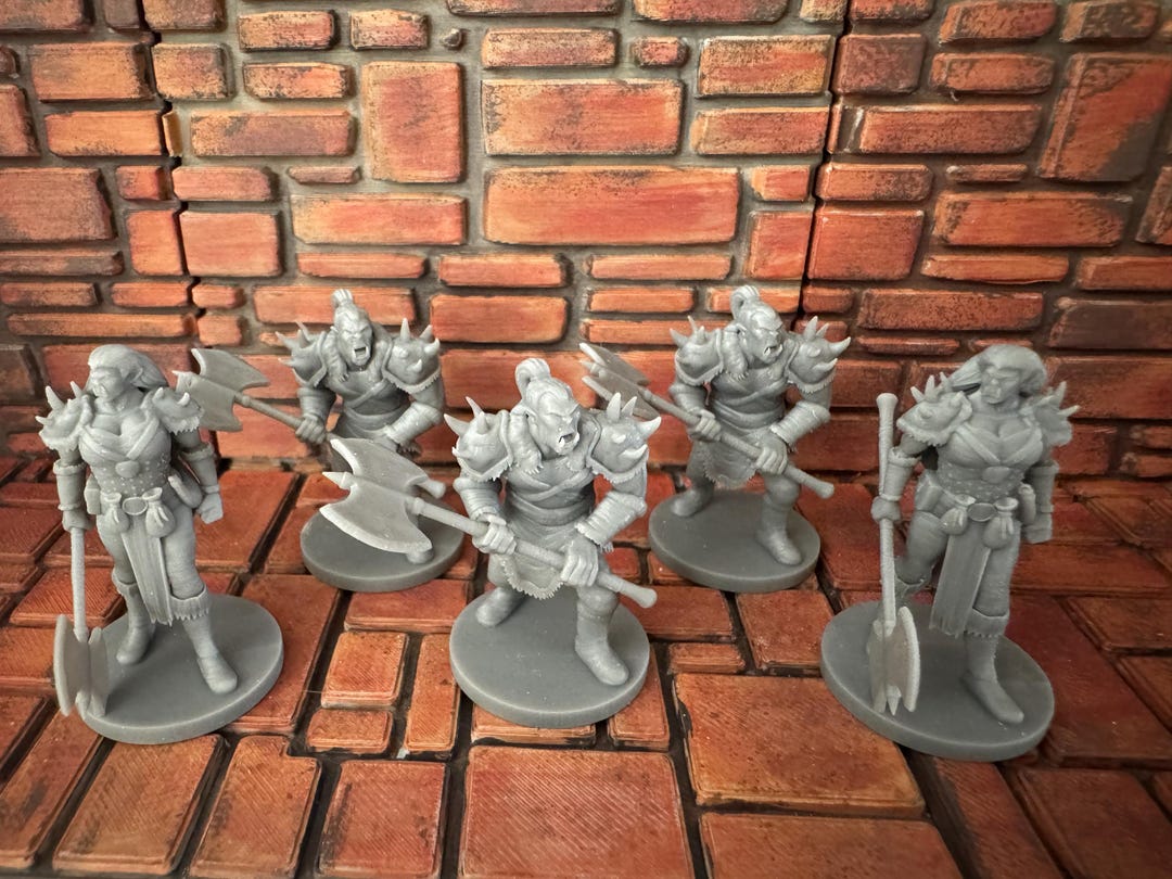 Orcs, 28mm Miniature Set for Dnd, Pathfinder and Other Tabletop Games ...