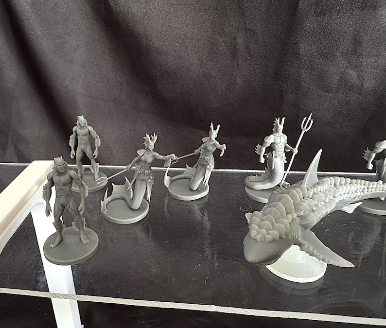Sea Creatures 28mm Miniatures for Pirate Dnd, Pathfinder and Other ...