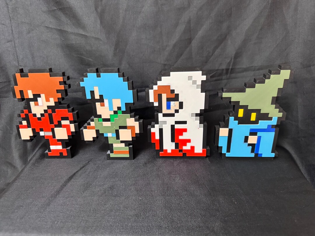 Final Fantasy Inspired 8 Bit Characters - Etsy