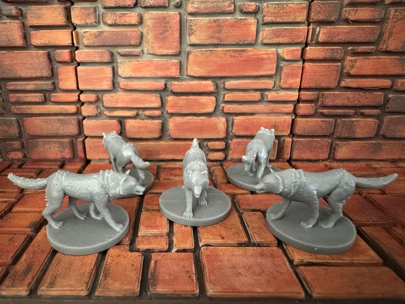 Wolf, 28mm Miniature for Dnd, Pathfinder and Other Tabletop Games - Etsy