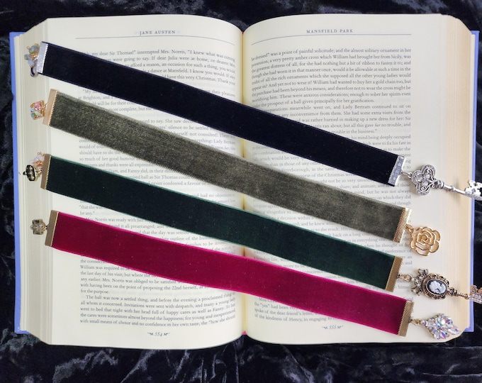 Ribbon Bookmark Velvet Ribbon Reader Gift Page Holder Cute Bookmark ...
