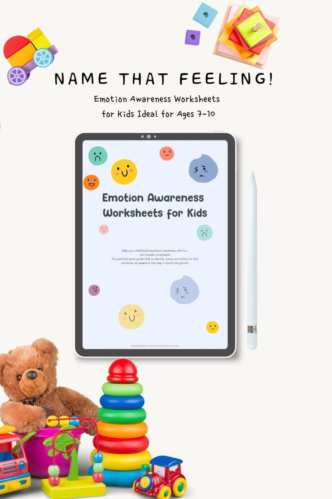 Emotion Awareness Worksheets for Kids - Emotional Intelligence ...