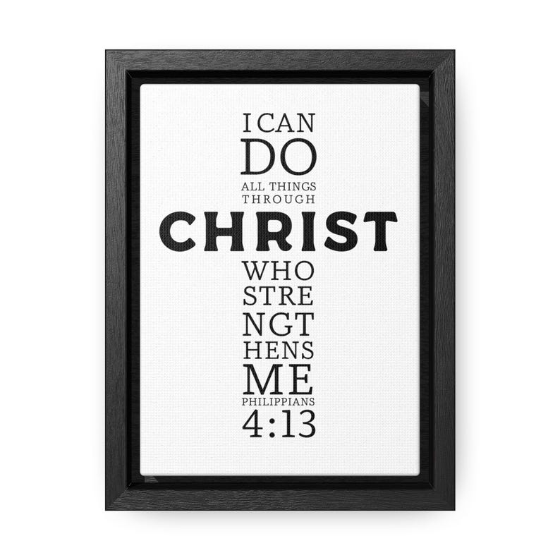 I Can Do All Things Through Christ Cross - Etsy