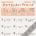 Printable Short Division Worksheet With Worked Example - Etsy