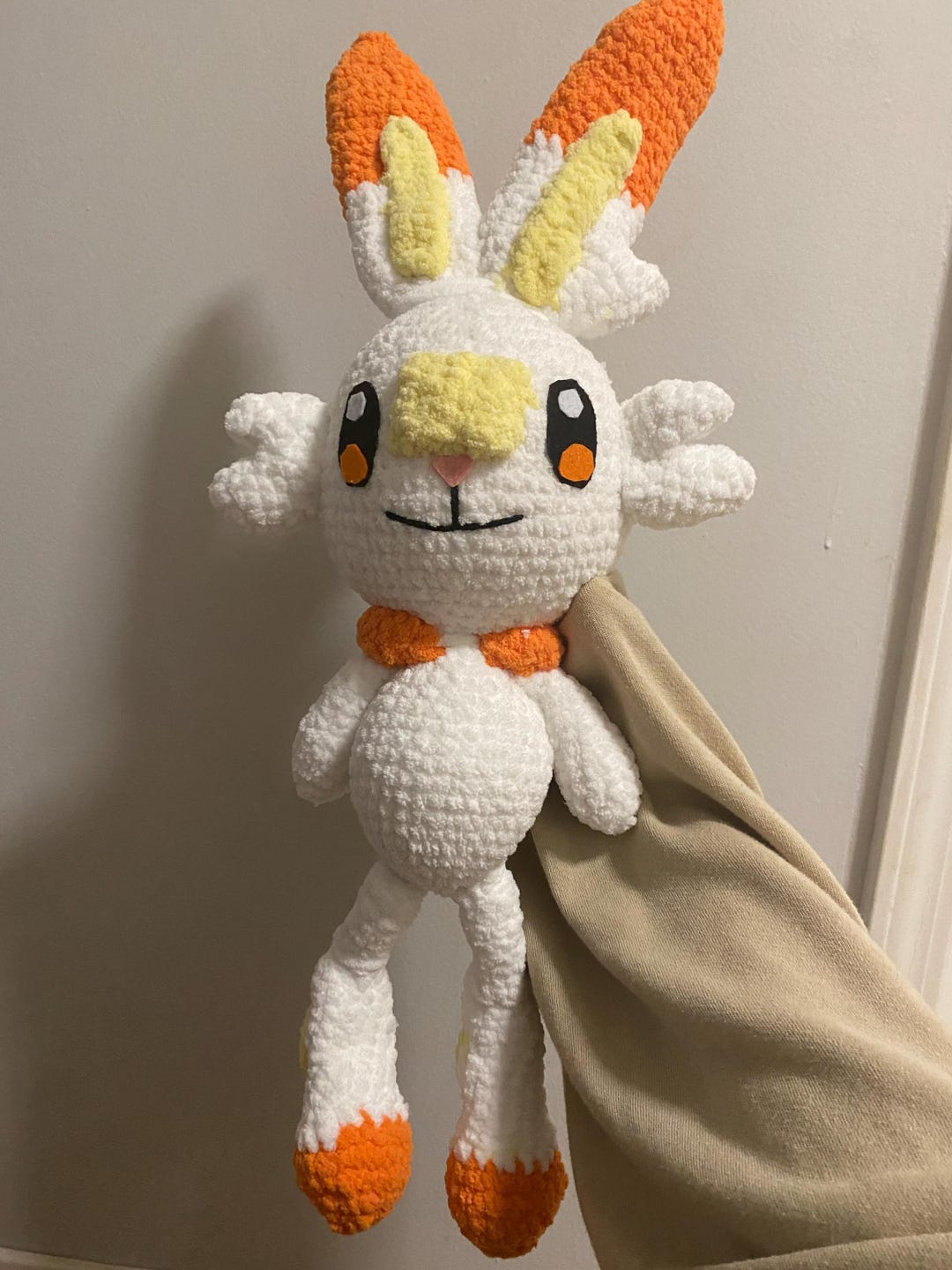 Scorbunny Pokemon Plushie Handmade Crochet Plusie - Etsy