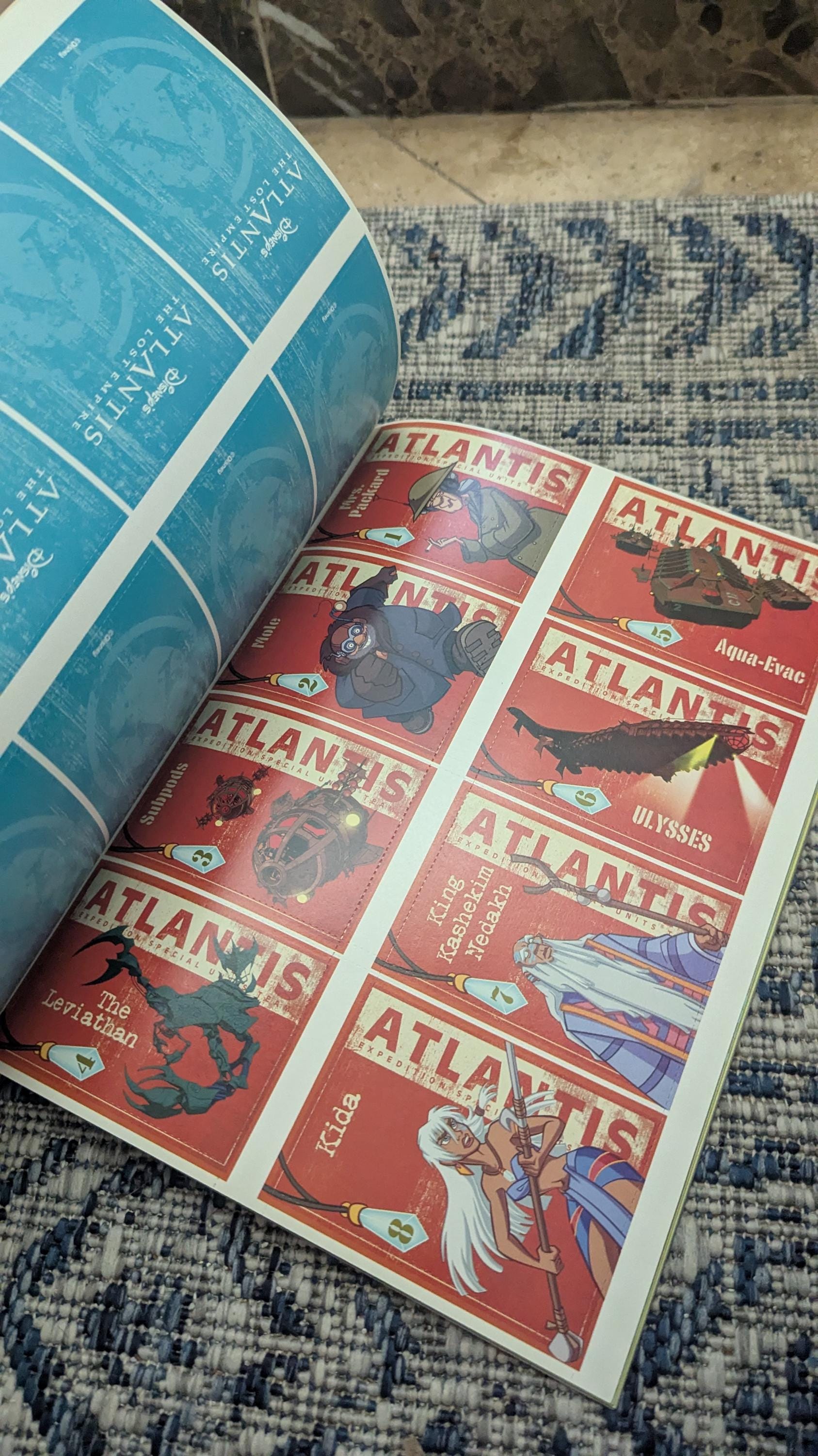 Disney's Atlantis the Lost Empire Pull Out Posters Game Cards Book ...