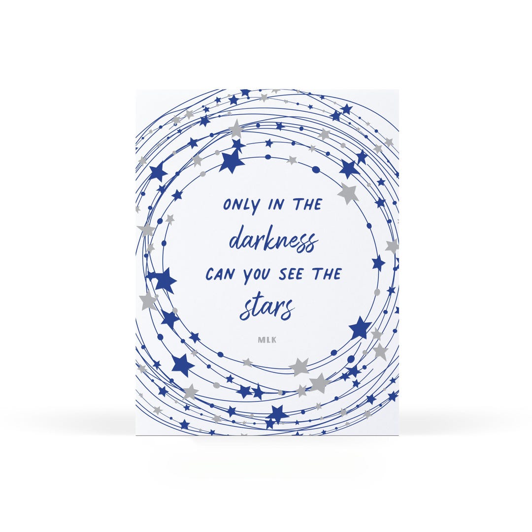 Handmade Sympathy Stars Note Card: Letterpress Printed - Etsy
