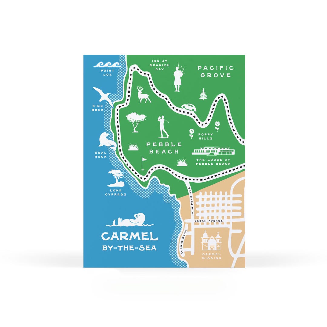 Carmel Map - Etsy