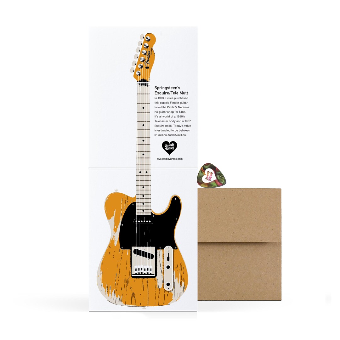 Famous Guitar Series — Springsteen Greeting Card - Etsy