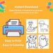 70+ Spring Animal Coloring Pages for Kids | Kawaii Cute Animal Coloring ...