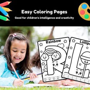 Alphabet Coloring and Tracing Worksheets for Kids, Printable Workbook ...