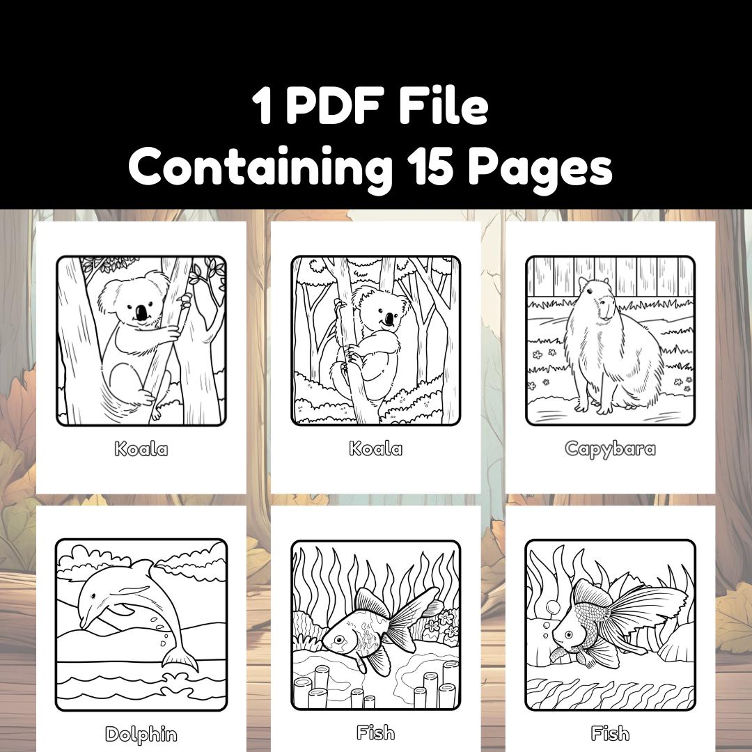 Coloring Pages for Kids, Animal Coloring Pages, Easy Coloring Pages ...