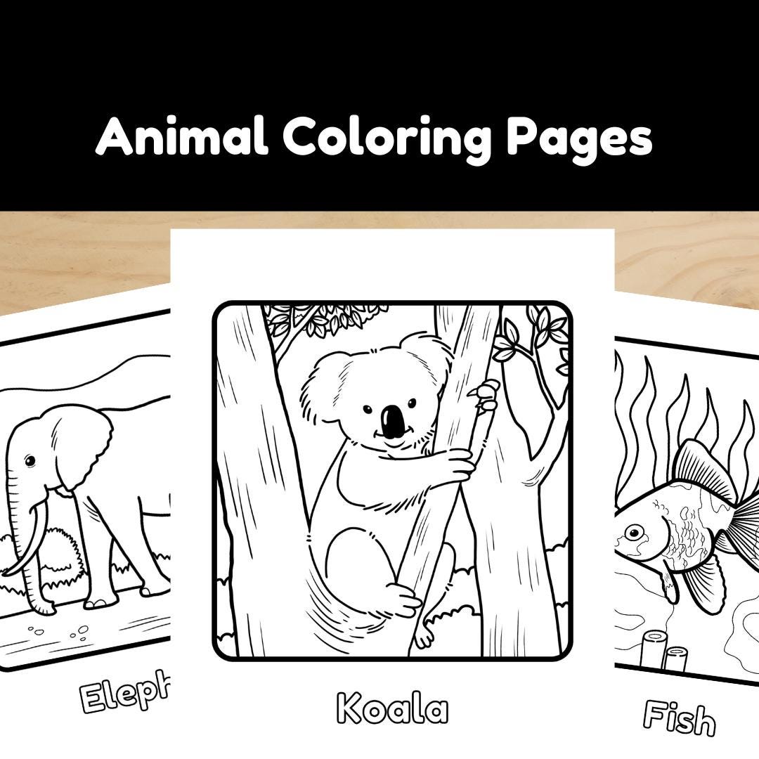 Coloring Pages for Kids, Animal Coloring Pages, Easy Coloring Pages ...