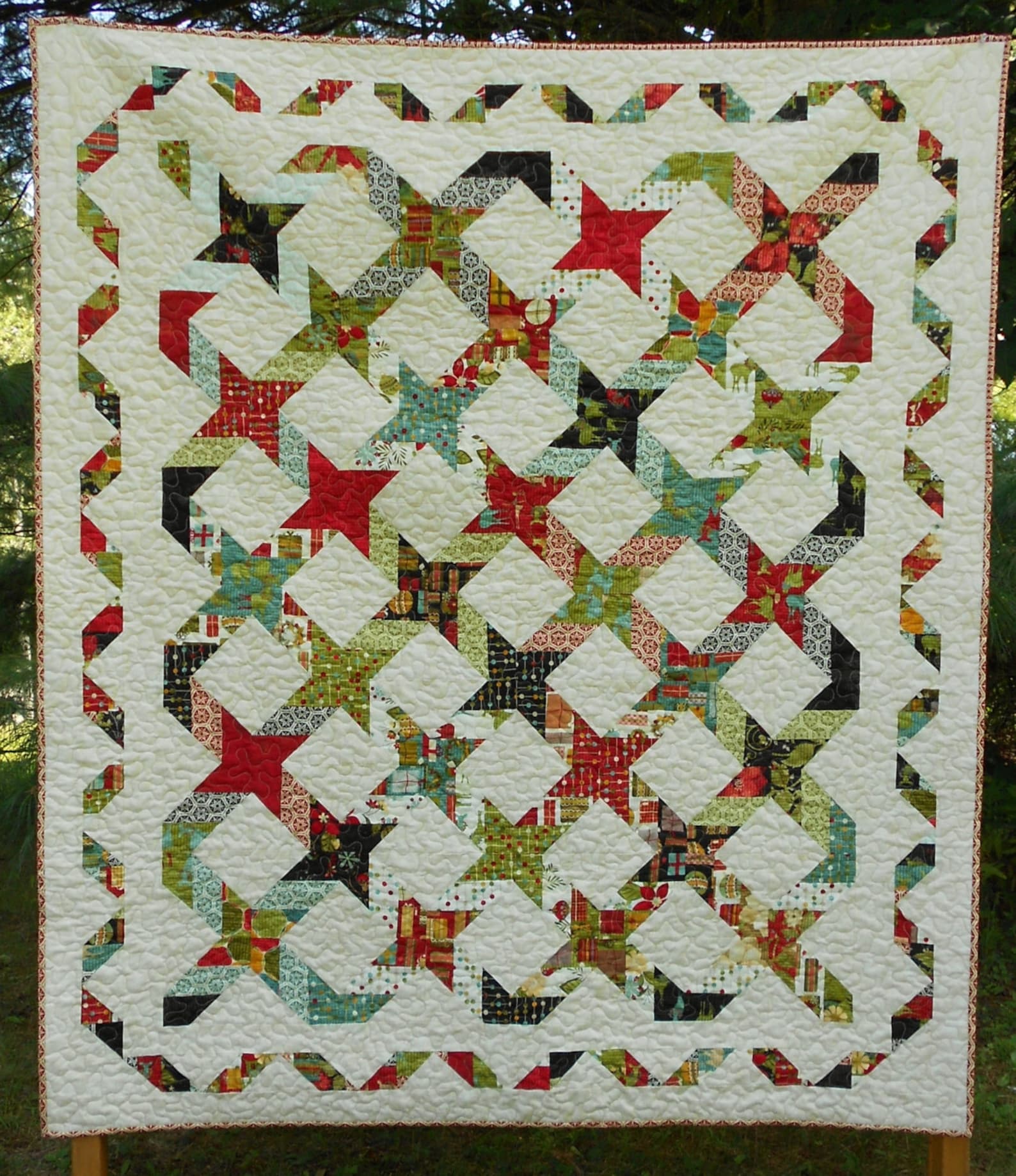 Quilt Pattern Twisting With the Stars Layer Cake or - Etsy