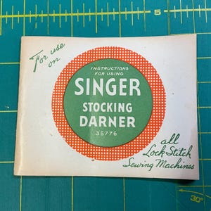 Vintage Singer Stocking Darner for Any Lock Stitch Sewing Machine ...