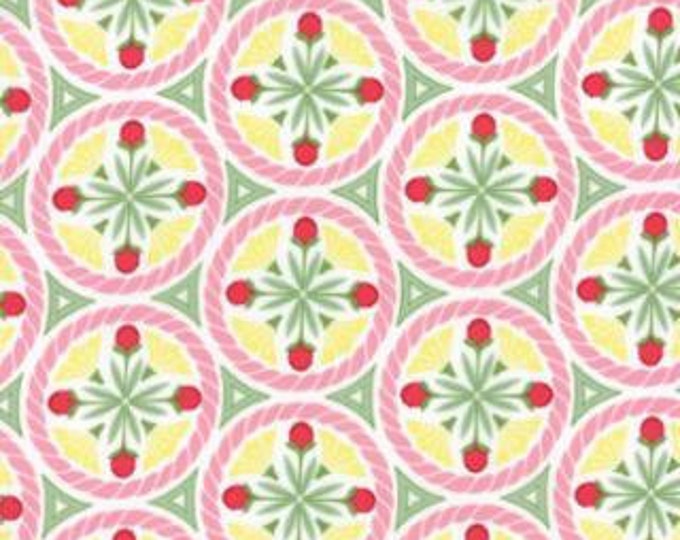 Fabric Pedal Pushers Yellow and Pink Circles by Lauren & - Etsy