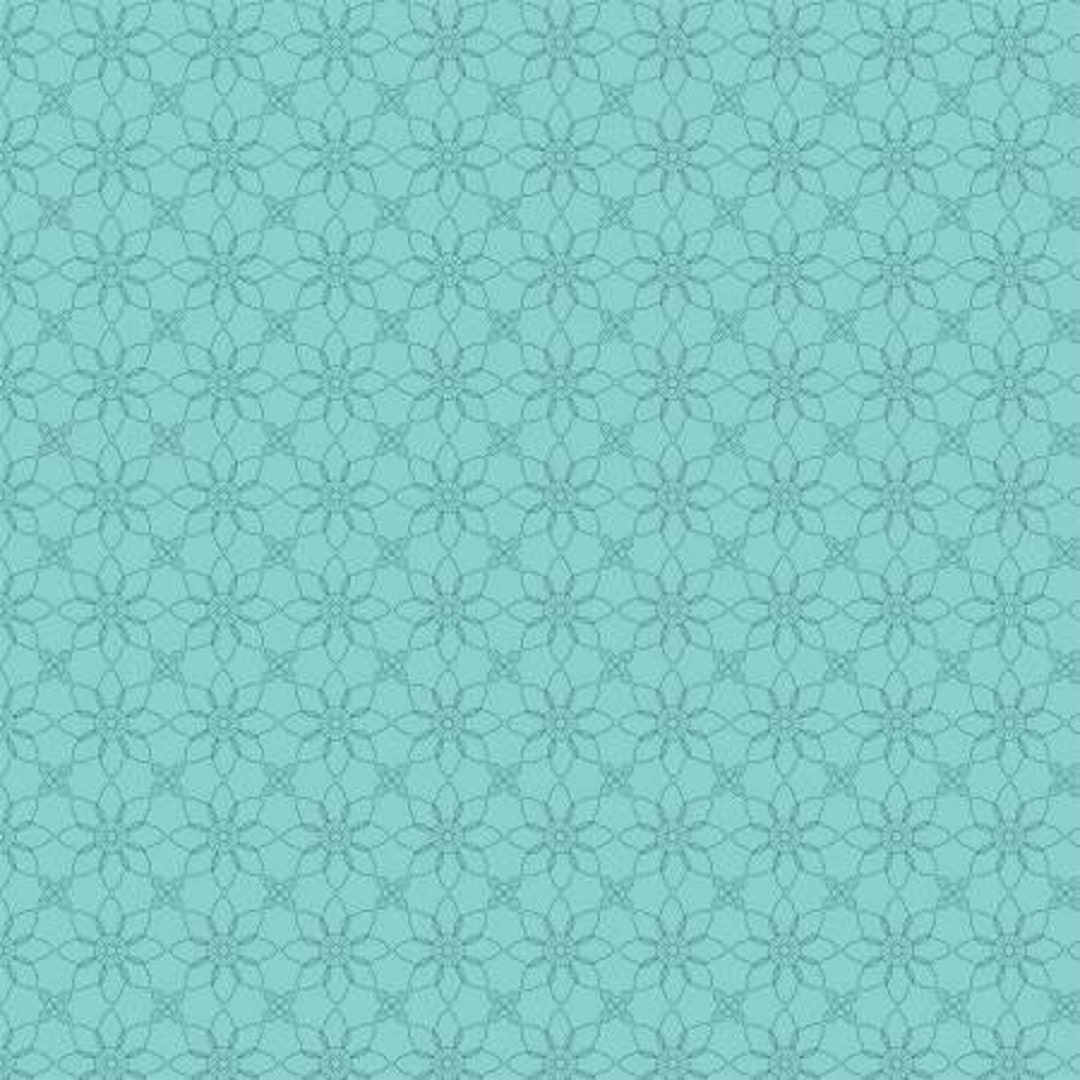 Treasured Threads Granny Teal by Amber Johnson for Poppie Cotton ...