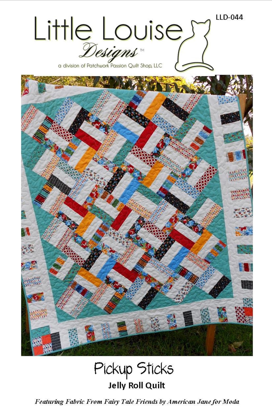 Pick up Sticks Quilt Pattern - Baby and Throw Sizes - Jelly Roll ...