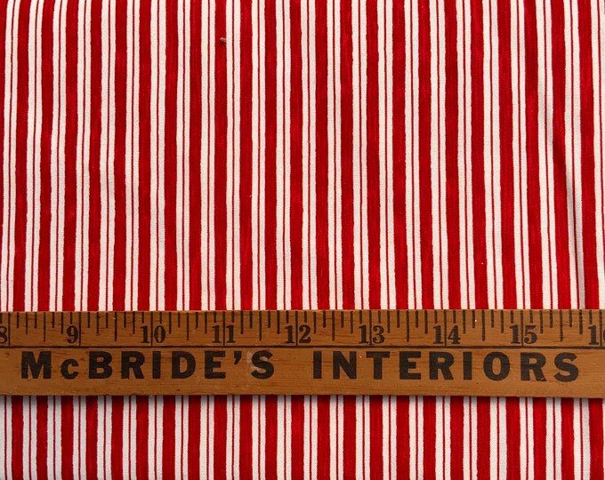 Remnant - Paper Doll Christmas Red & White Strips by Windham Fabrics ...