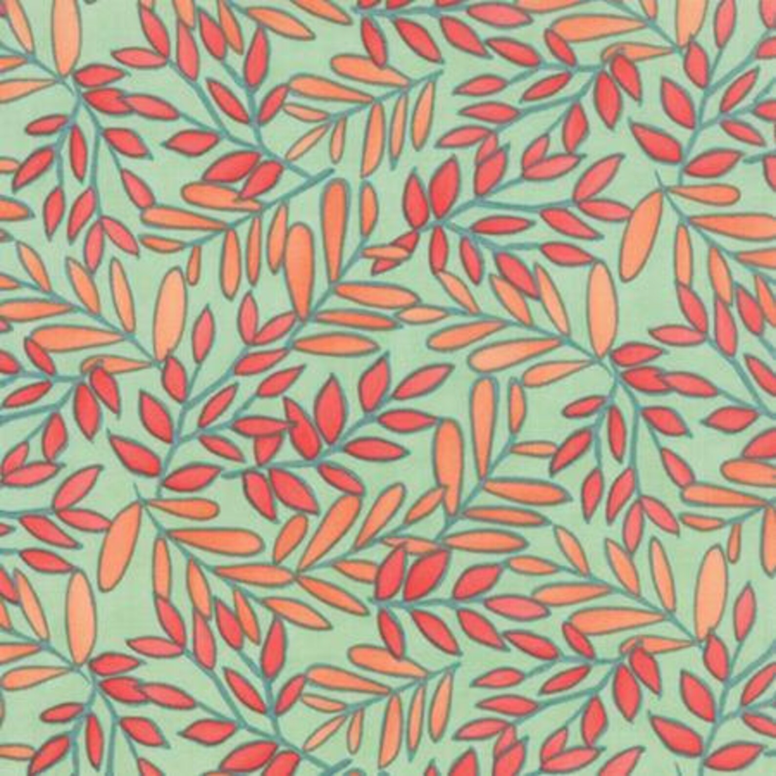 Moda Fabric One Canoe Two Poppy Tonal Print by Tucker - Etsy