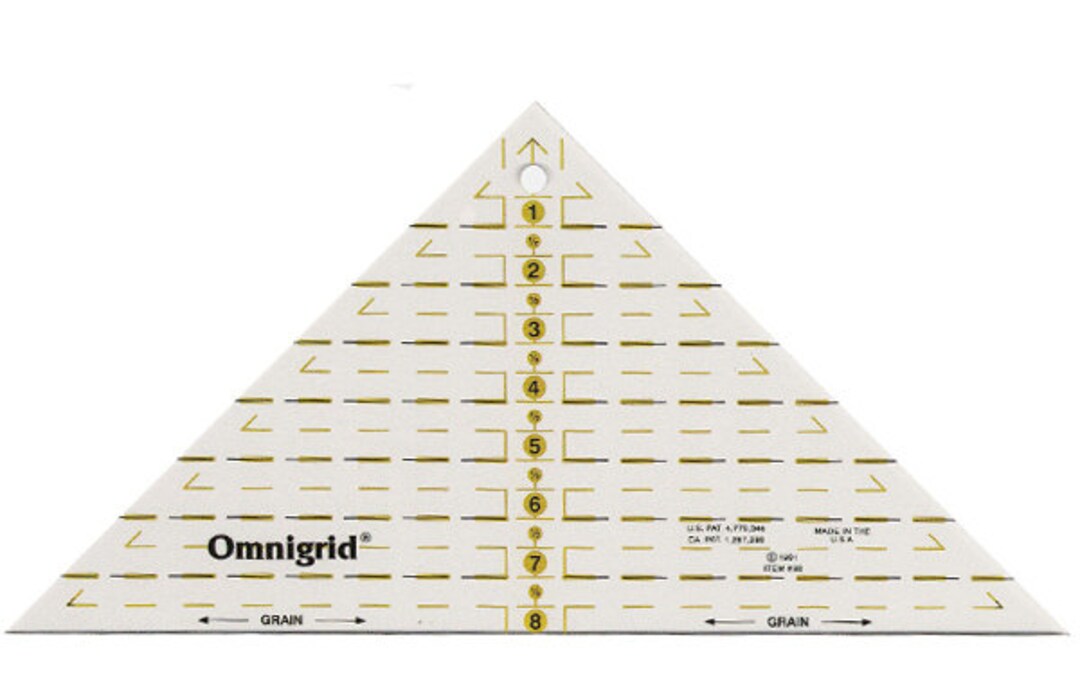 Omnigrid 8" Square Triangle Ruler - Etsy