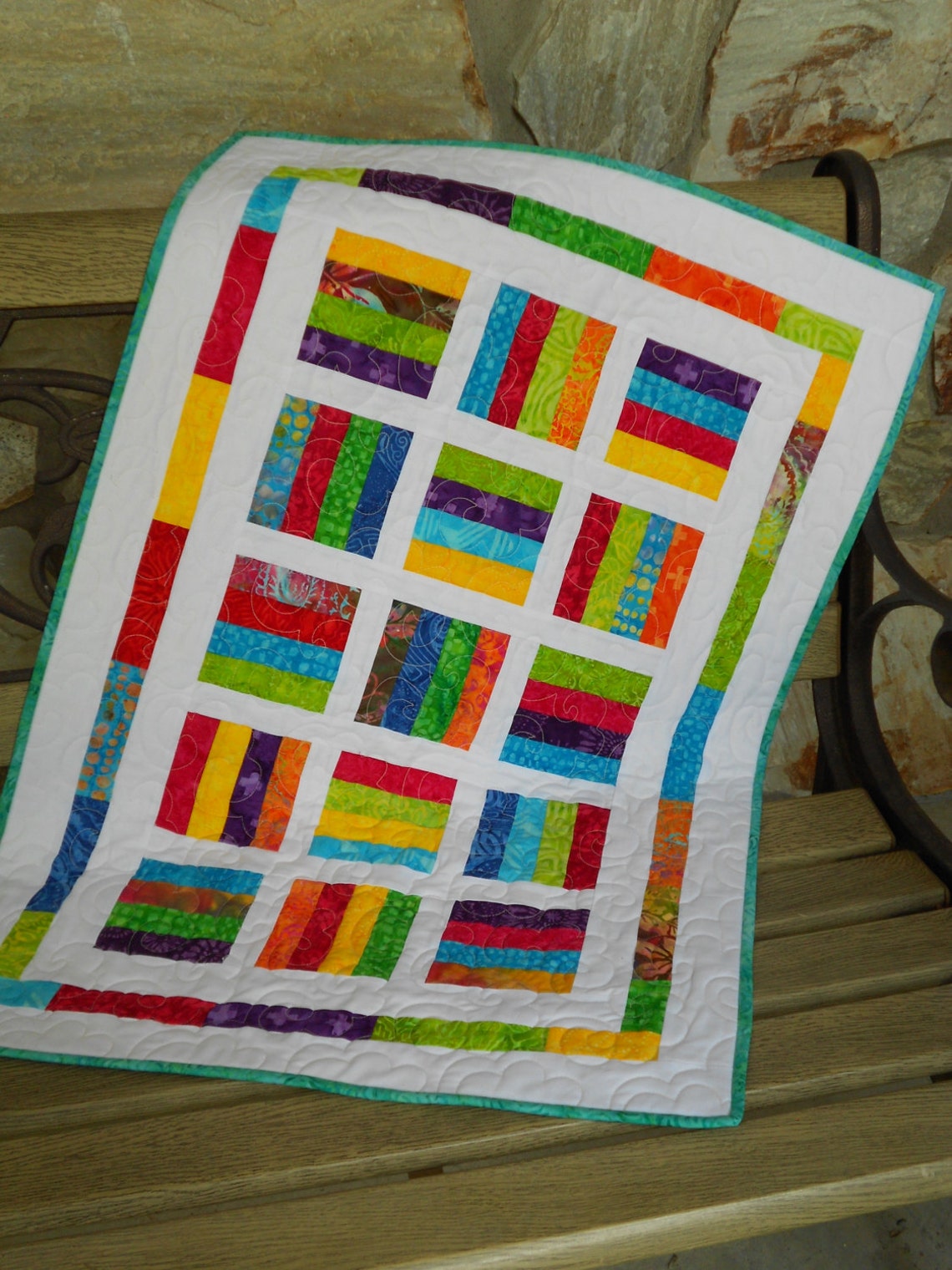 Layer Cake Quilt Pattern Double Strip Trip Quilt Pattern - Etsy