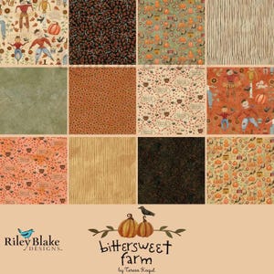 Bittersweet Farm Sunflowers Midnight by Teresa Kogut for Riley Blake ...