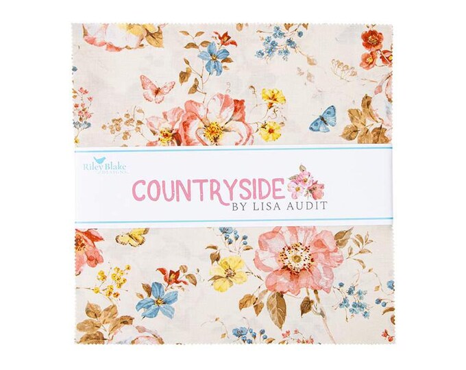 Countryside 5" Stacker Charm Pack by Lisa Audit for Riley Blake - 42 - 5" X 5" Squares - Etsy