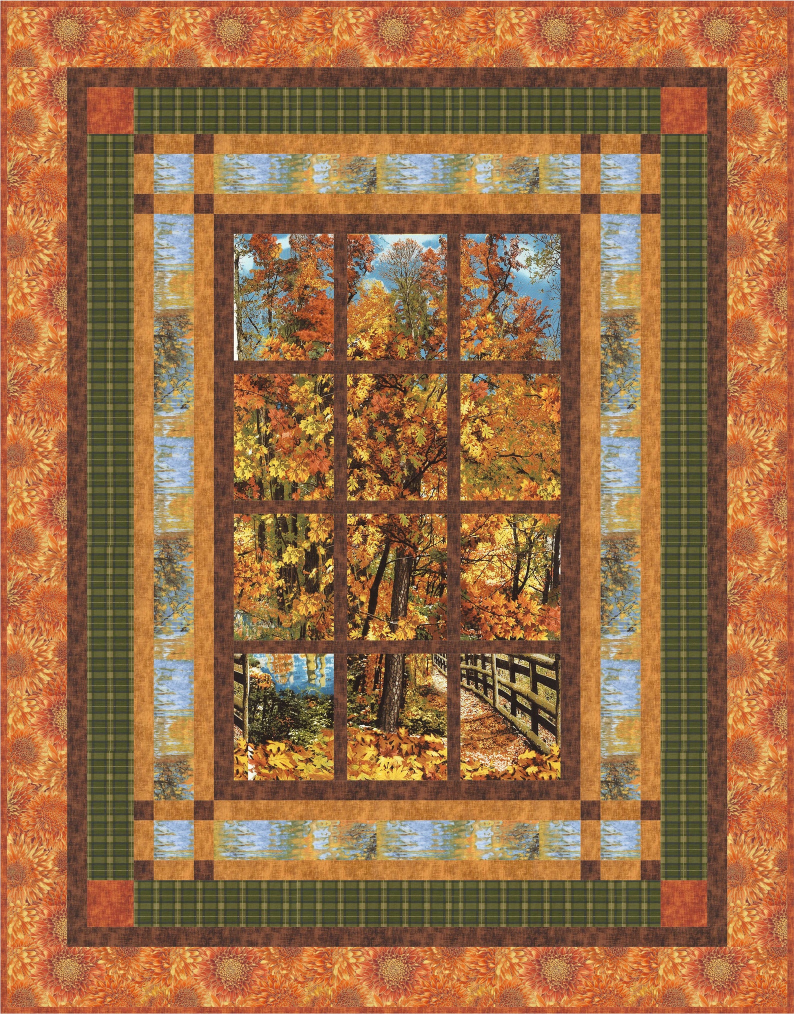 Quilt Pattern Welcome to the Lake Scenic Window Pattern - Etsy