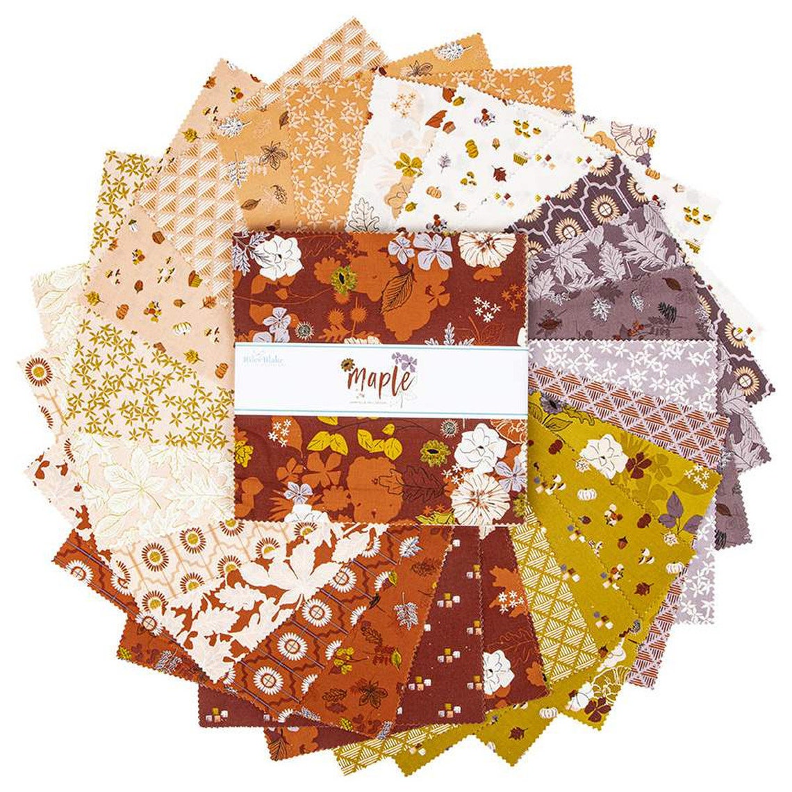 Maple Geo Gold by Gabrielle Neil for Riley Blake C12475 Gold - Yardage ...