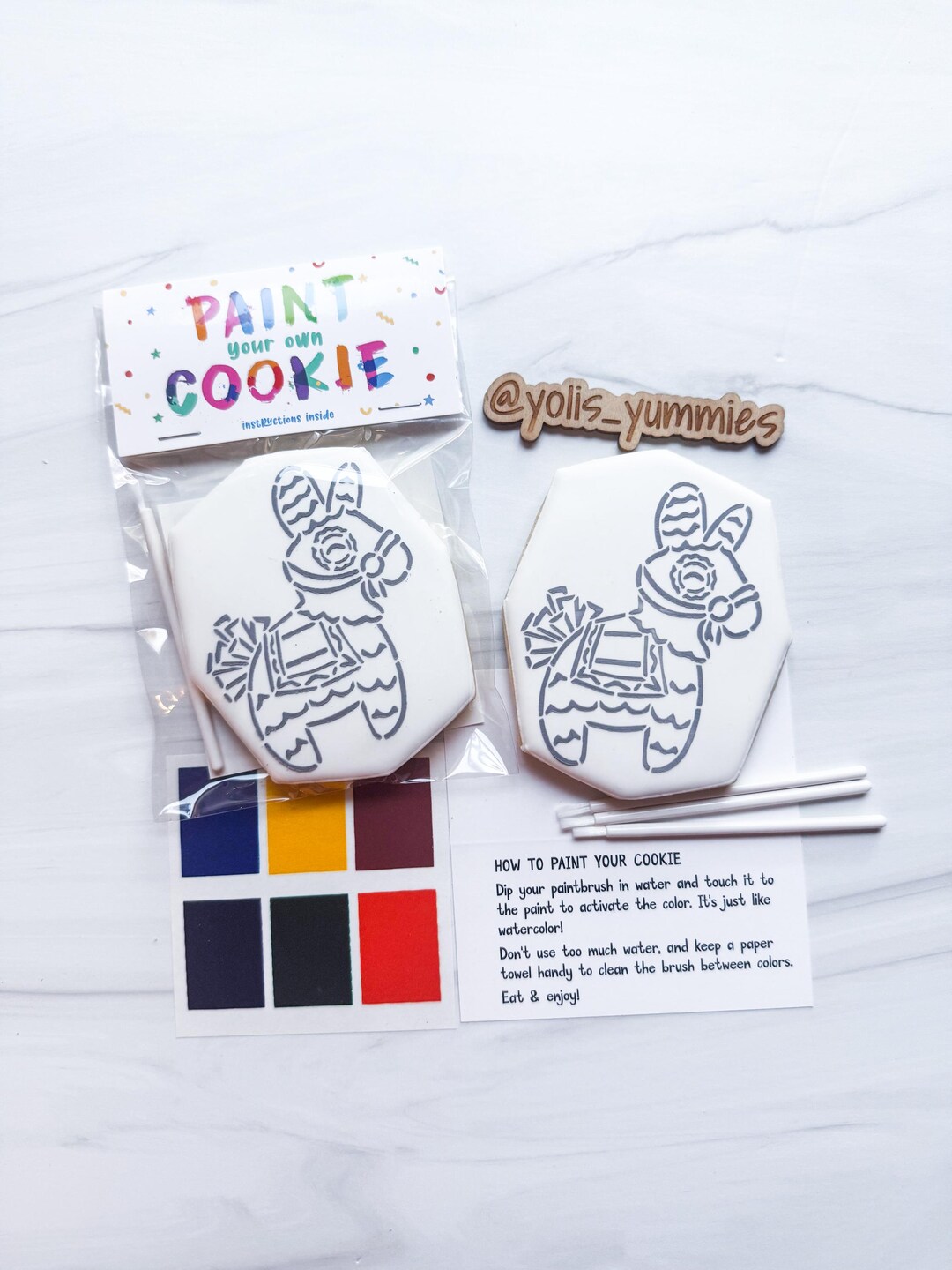 Fiesta PYO Cookies, Paint Your Own Cookies, PYO Cinco De Mayo Cookies ...