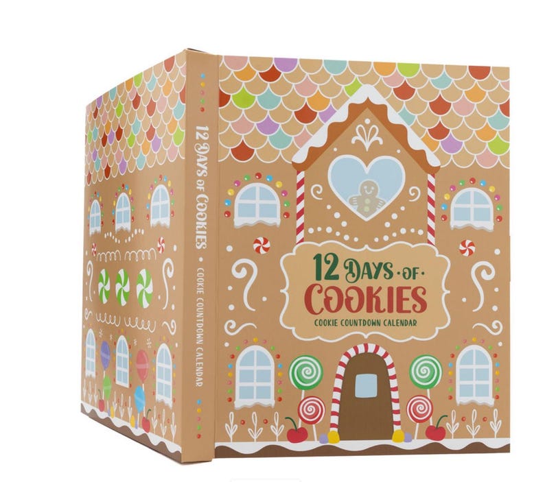 12 Day Cookie Advent Calendars, Advent Cookie Box, Gingerbread House ...