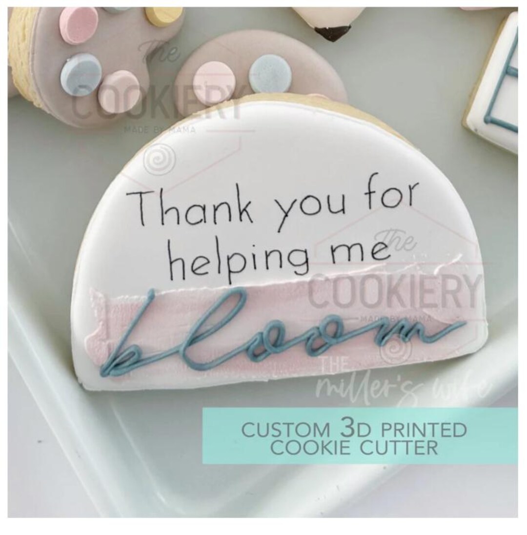 Semi Circle Cookie Cutter, Back to School Cookie Cutter, School Cookie ...