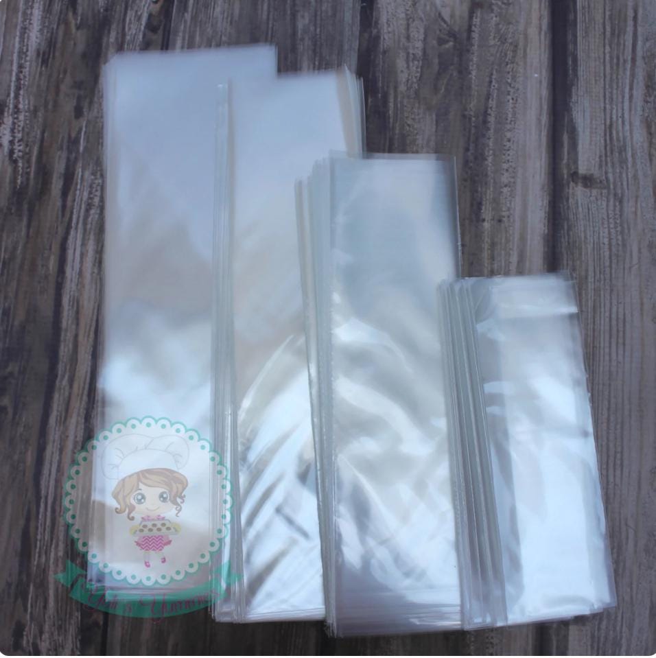 100 Clear High Quality Cellophane Bags, Cookie Bags, Food Packing ...