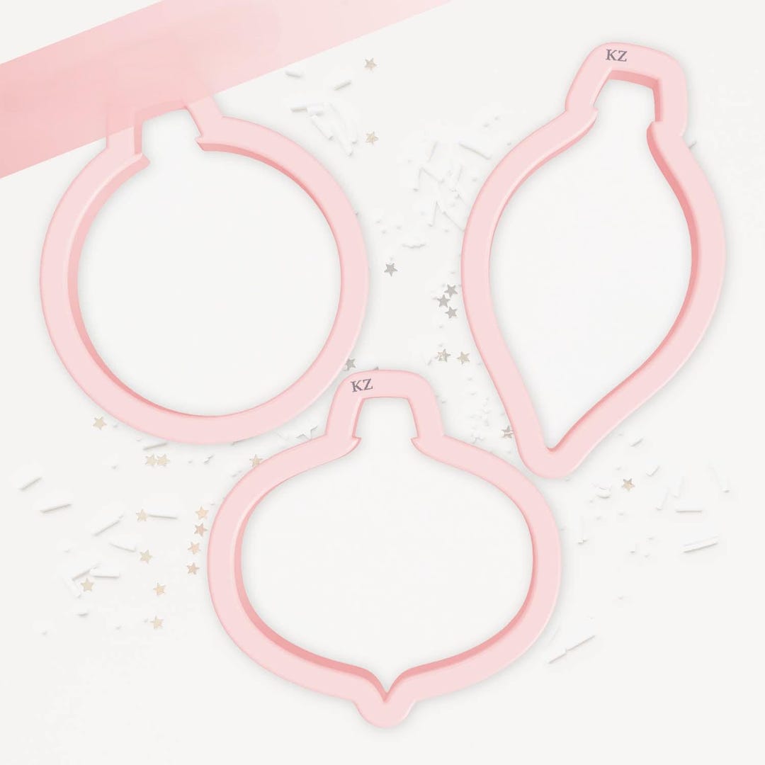 Ornament Cookie Cutters, Christmas Cookie Cutter, Merry Xmas Cutter ...