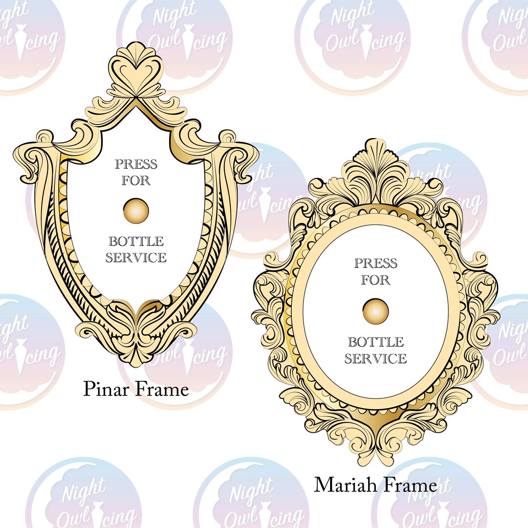 Victorian Frame Cookie Cutter, Fancy Plaque, Vintage Label Cookie, 3D ...