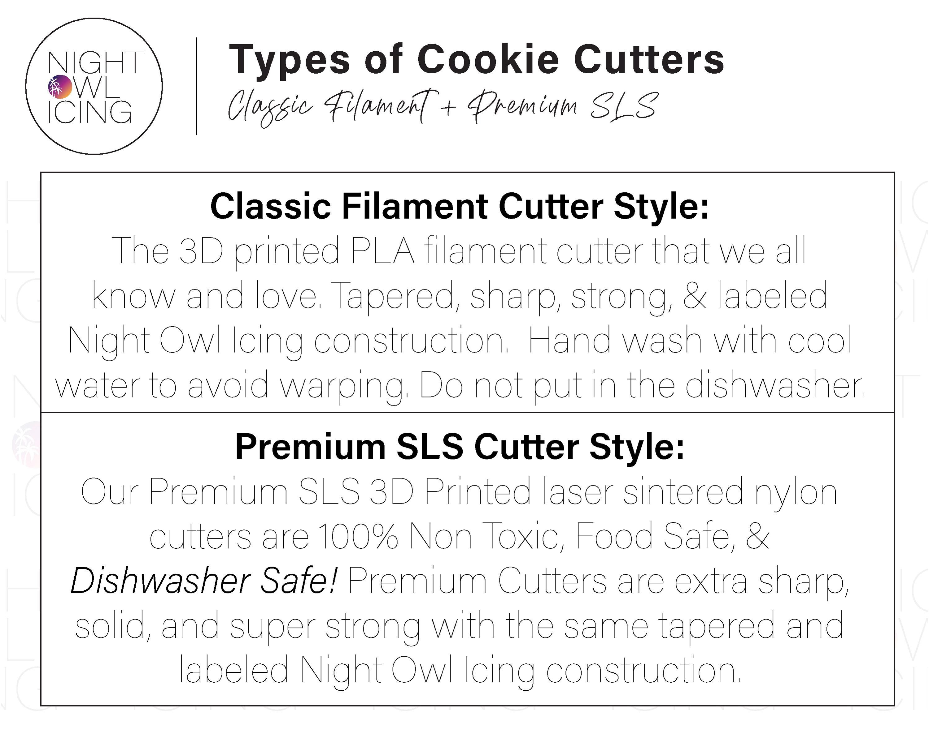 Jasmine Plaque Cookie Cutter, Elegant Modern Plaque Shape, Name Frame ...