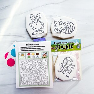 10 Assorted Easter PYO Cookies, Paint Your Own Cookies, PYO Easter ...