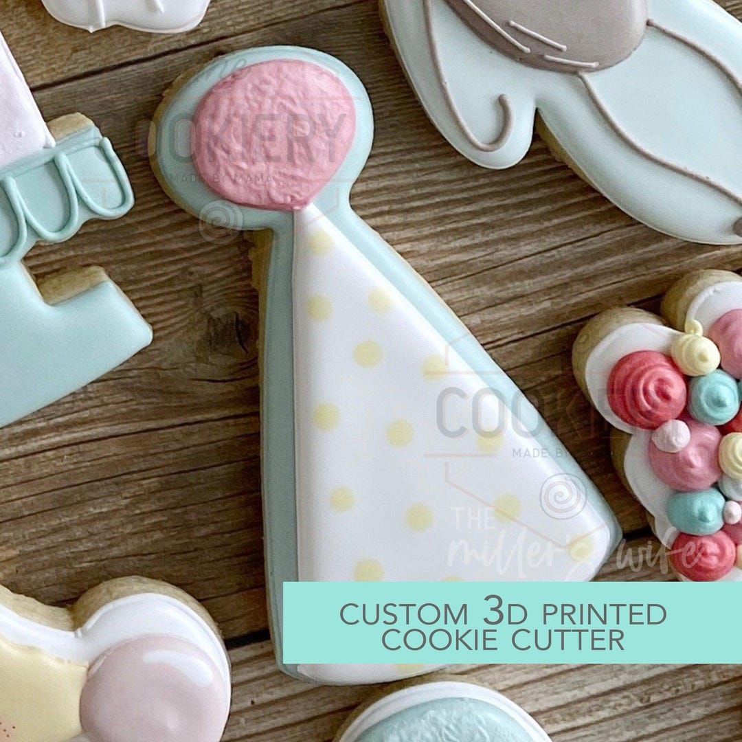 Party Hat Cookie Cutter, Birthday Hat Cookie Cutter, Celebration Cookie ...