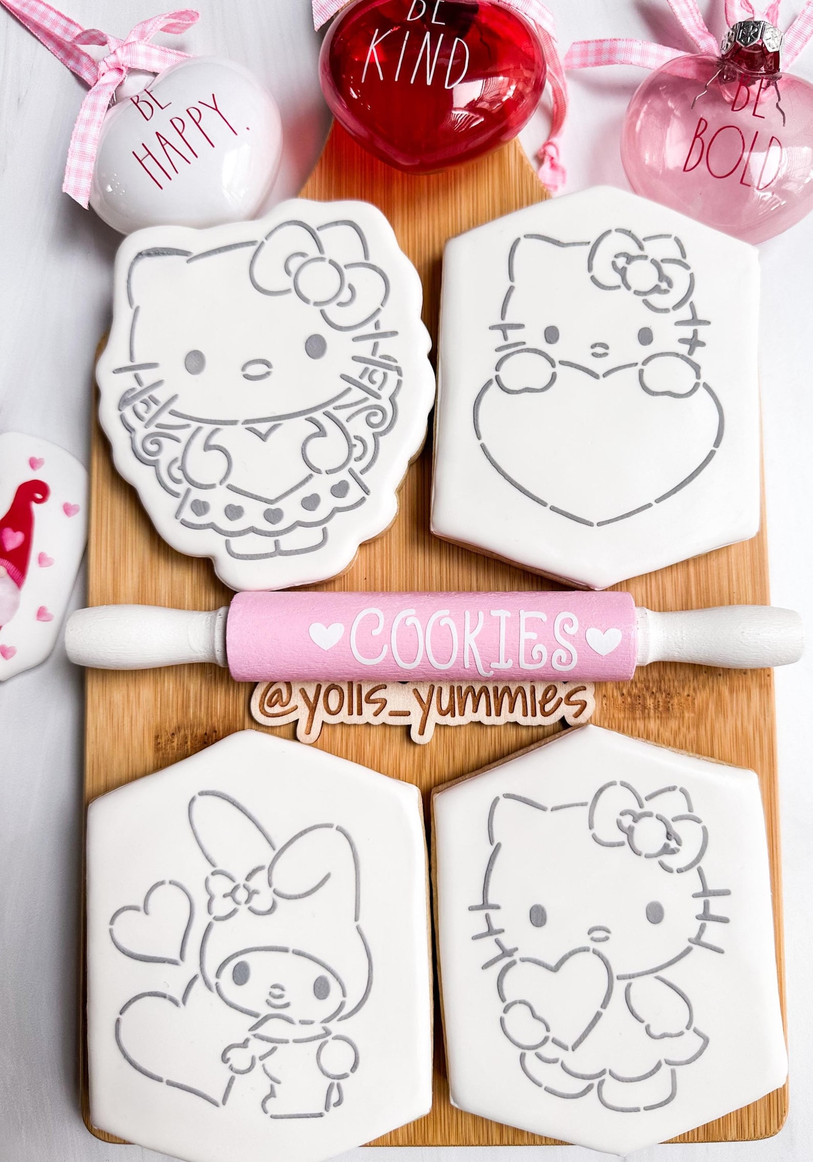 Set of 10 PYO Kitty Cookies, Paint Your Own Cookies, PYO Kitty Cookies ...