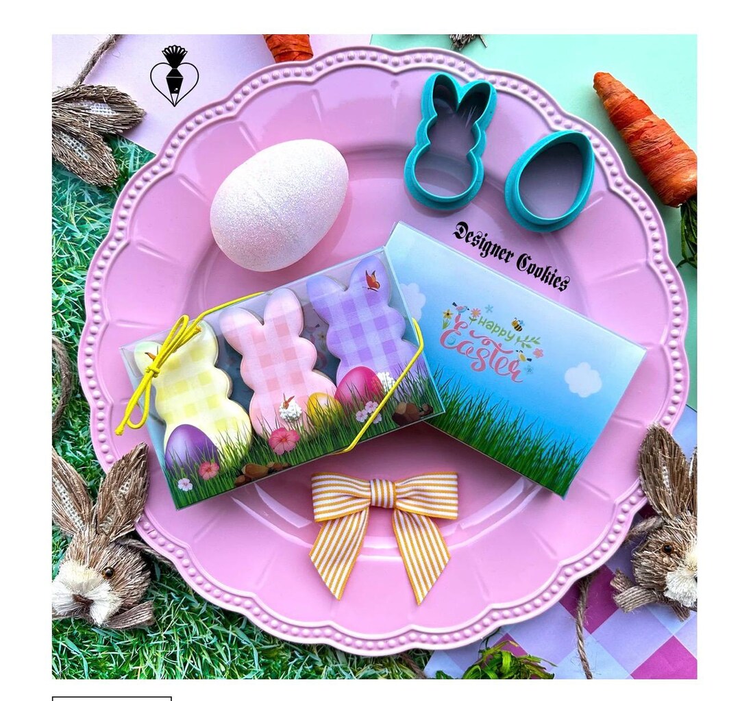 Easter Printed Boxes, Easter Cookie Boxes, Bunny Cookie Boxes, Easter ...