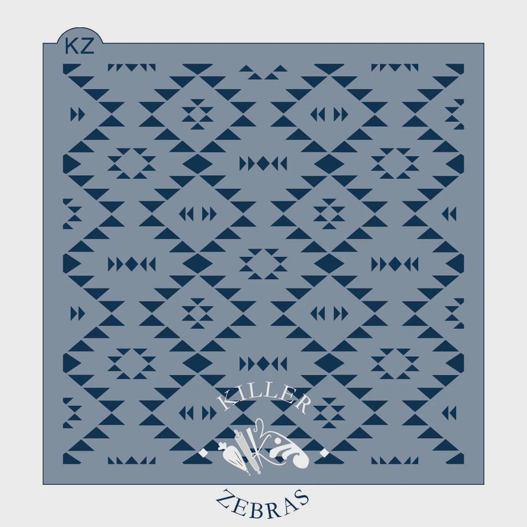 Aztec Tribal Stencil, Aztec Tribal Cookie Stencil, Aztec Stencil, West ...